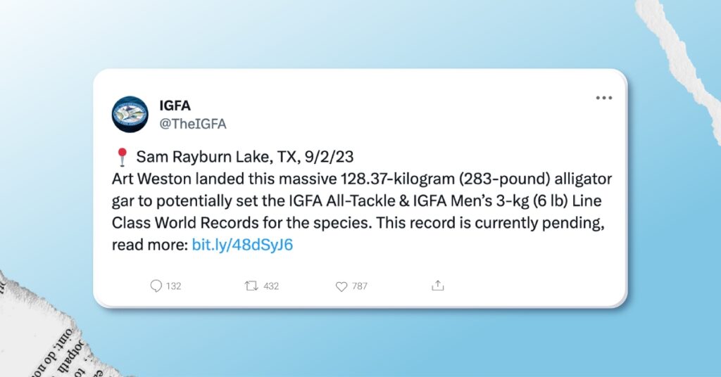 “Monster” Alligator Gar Caught In Texas Could Set Two Records! - Reform ...