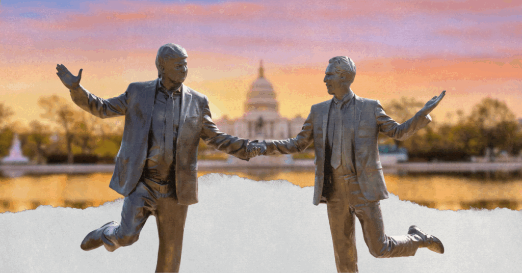 “Best Friends Forever” Statue of Trump and Epstein Quietly Removed ...